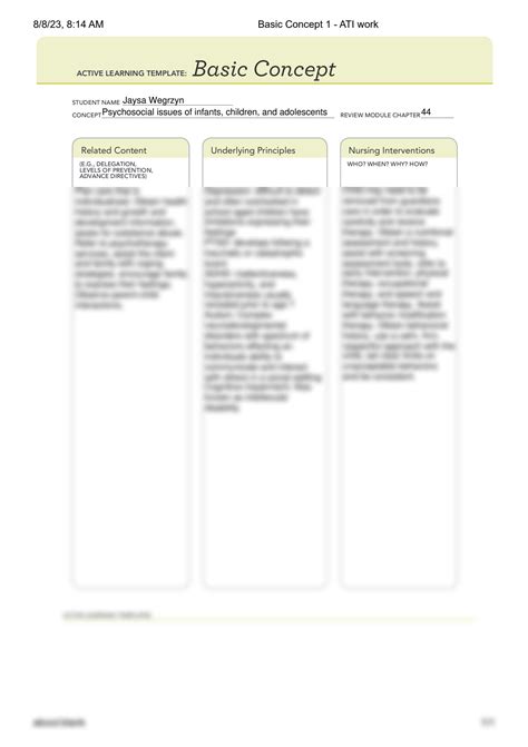 Solution Basic Concept Ati Work Studypool