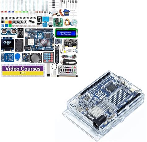 Amazon SunFounder Elite Explorer Kit With Original Arduino Uno R WiFi Transparent