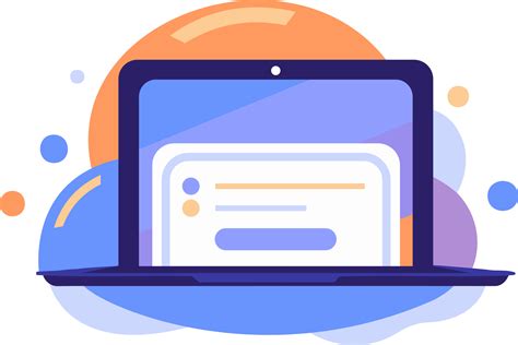 Hand Drawn Laptop With Email In Flat Style 27119642 Png