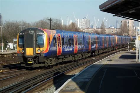 Class 450 450104 4 Car Emu In South West Trains Branded Swr At