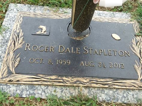 Roger Dale Stapleton 1959 2012 Find A Grave Memorial