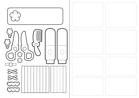 Paper Diy 🎀산리오 미용실 놀이북 만들기🎀 무료도안 무료배포 네이버 블로그