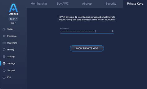 How Do I View My Private Keysbackup Phrase Atomic Wallet Knowledge Base