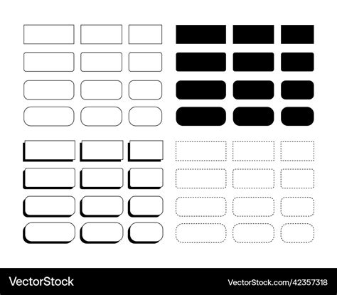Rectangle Shape With Rounded Corner Background Vector Image