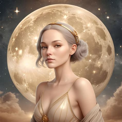 Premium Photo Zodiac Sign Cancer A Drawing Of A Woman