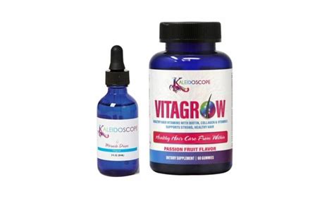 Kaleidoscope Miracle Drops Hair Growth Oil 2oz And Vitagrow Healthy Hair