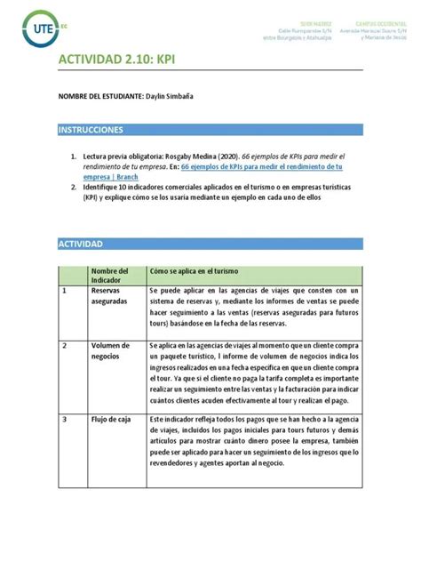 Cuáles Son Los Principales Indicadores Kpi En Turismo Mi Mundo Por