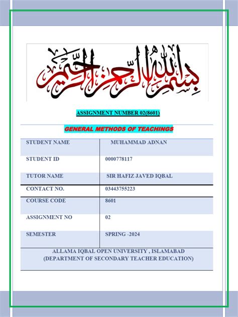 8601 Assignment Number 02 Pdf Critical Thinking Thought