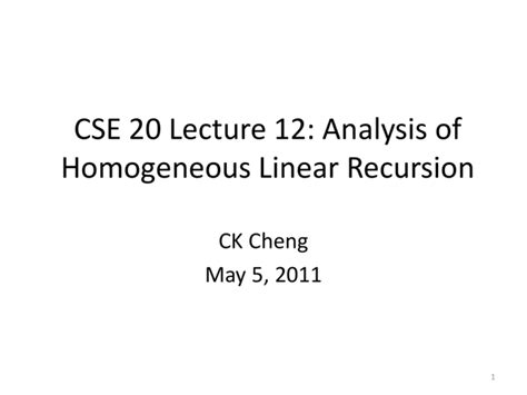 Cse Lecture Notes