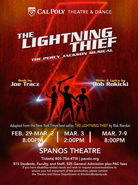 The Lightning Thief The Percy Jackson Musical Winter 2024 Theatre