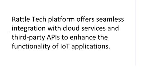 Ppt Iot Made Easy Customized Applications From Rattle Tech