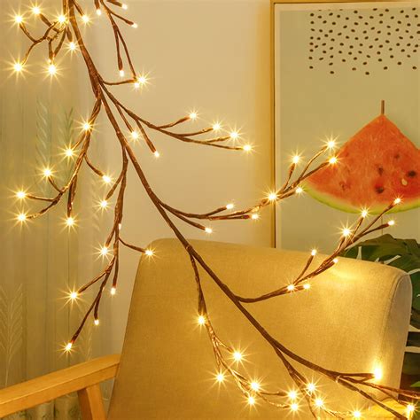 Moreushop Branch Rattan String Lights Moreushop