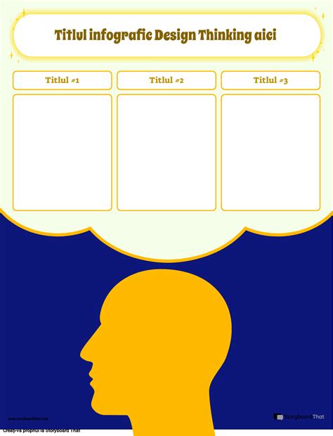 Șablon Infografic Corporate Design Thinking 3