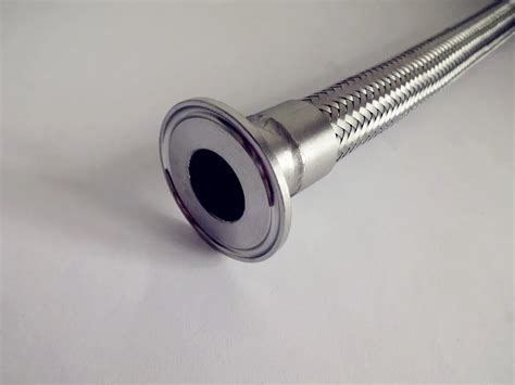 Free Shipping 1 25mm OD50 5 Tri Clamp Braided Flexible Hose
