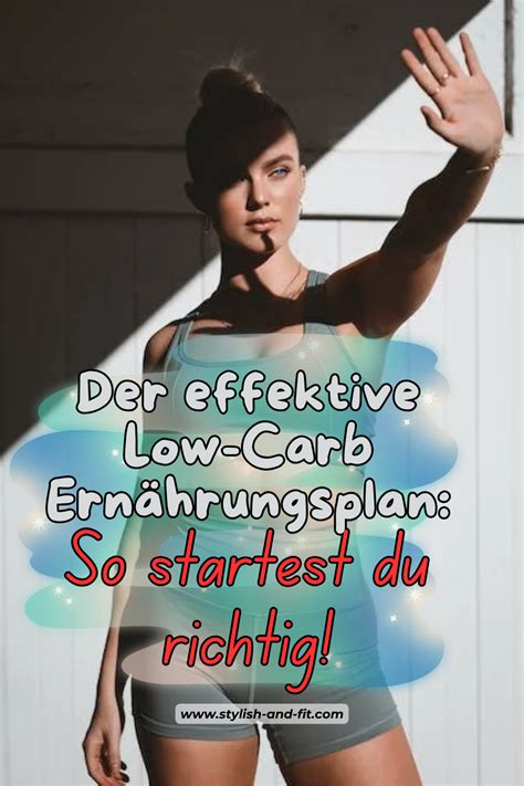 Der effektive Low Carb Ernährungsplan So startest du richtig