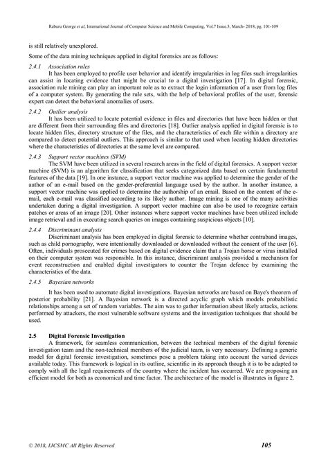 Applying Data Mining Principles In The Extraction Of Digital Evidence Pdf