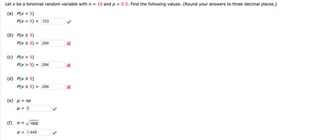 Solved Let X Be A Binomial Random Variable With N And P Chegg