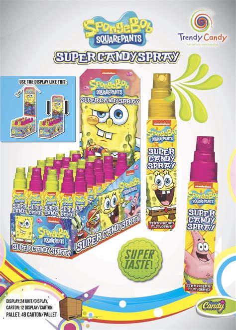 Tc Candy Spray Sponge Bob 24 St Trendy Candy