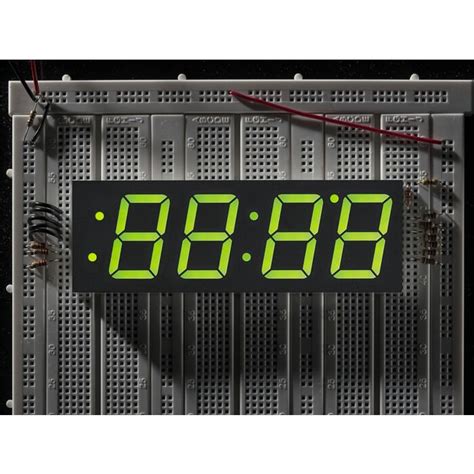 Green 7 Segment Clock Display 1 2 Digit Height Buy In Australia Ada1266 Adafruit Core
