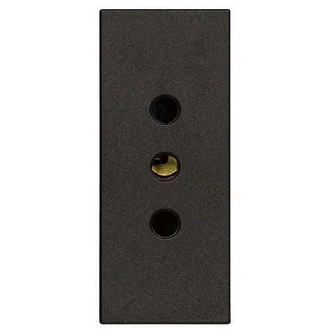 Vimar Line Socket 10a 2pe P11 Black 30201g Buy Online Matyco