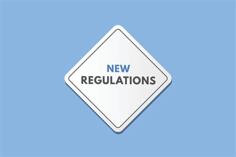 New Regulations Text Button New Regulations Sign Icon Label Sticker Web Buttons 20197661 Vector