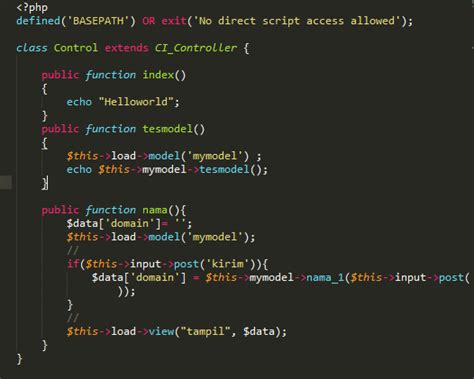 Implementasi Mvc Pada Framework Codeigniter Fariz Adnan S