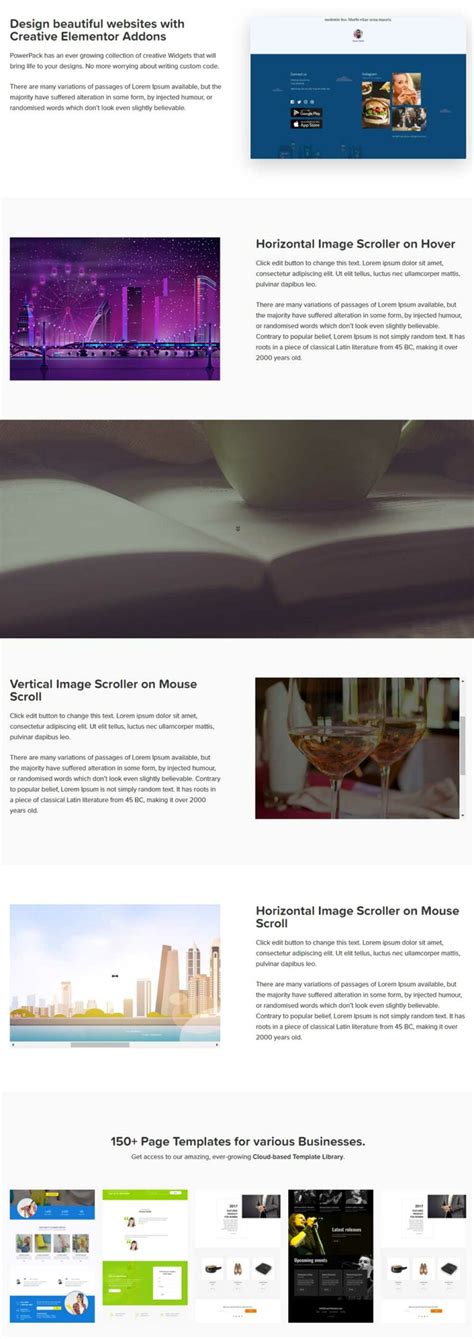 Image Scroll Official Elementor Addons Plugins And Widgets