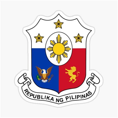 Philippines Shield Sticker For Sale By Kayve Redbubble