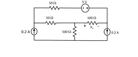 Solved Using The Principle Of Superposition Determine The Voltage