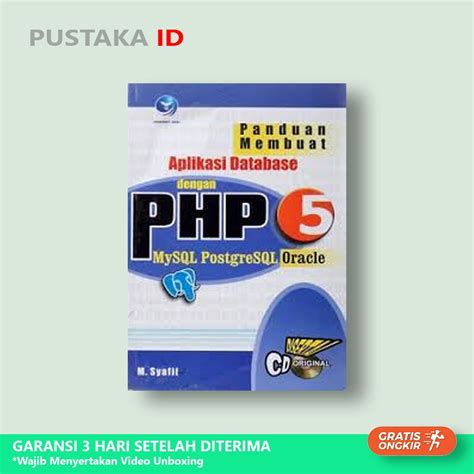 Jual Buku Panduan Membuat Aplikasi Database Dengan PHP MySQL PostgreSQL Oracle Original