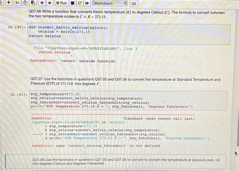 Solved Run C Markdown Q0706 Write A Function That