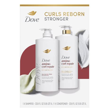 Dove Amino Curls Shampoo And Conditioner 33 8 Fl Oz 2 Pk
