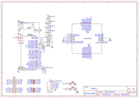 Atmega Clock EasyEDA Open Source Hardware Lab