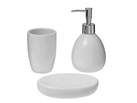 3pc Bathroom Set White Ih Casadecor