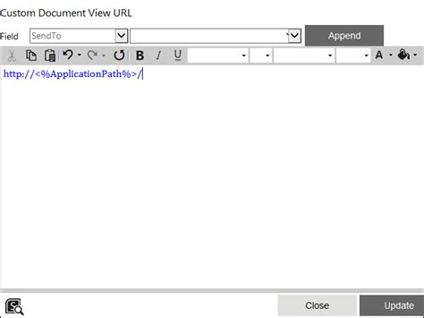 Approval Custom Document View
