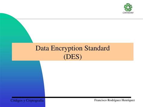 Ppt Data Encryption Standard Des Powerpoint Presentation Free Download Id 6054762