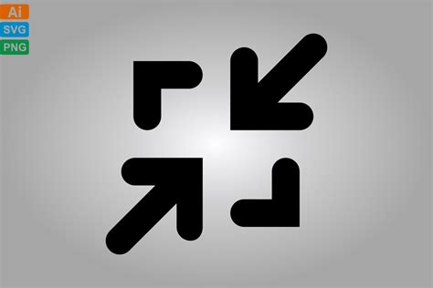 Arrow Minimize Graphic By Mudajaya Creative Fabrica