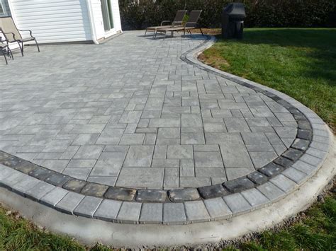 Paver Patio Cambridge 3 Pc Ledgestone In Onyx Natural With Techo