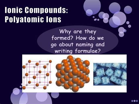 Ppt Ionic Compounds Polyatomic Ions Powerpoint Presentation Free Download Id 2806383