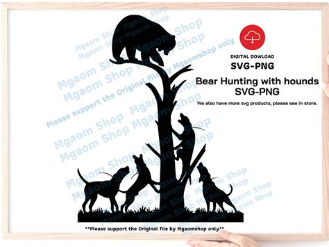 Bear Hunting With Hounds SVG File Bear Hunting SVG Svg For Hunter Etsy