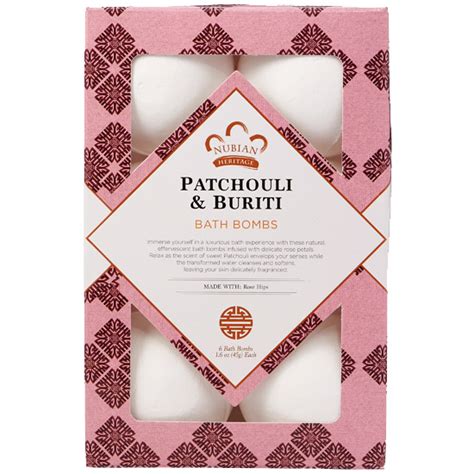 Patchouli And Buriti Bath Bomb 6 Count Nubian Heritage