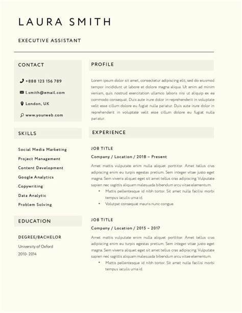 Classic Resume Templates Artofit