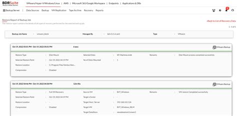 restore backup data