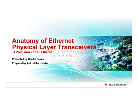 anatomy of ethernet physical layer transceivers ti precision labs