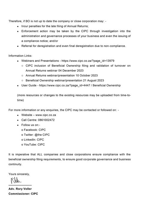 Risk Of Deregistration Cipc Enforces Ownership Disclosure — Accounting Weekly