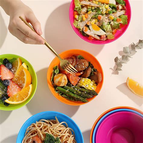 Prep And Savour Plastic Bowls Set 12 Pieces 3 Sizes 142025oz