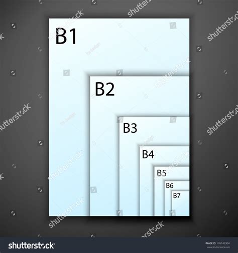 Illustration Paper Size Format B 스톡 벡터 로열티 프리 176149304 Shutterstock