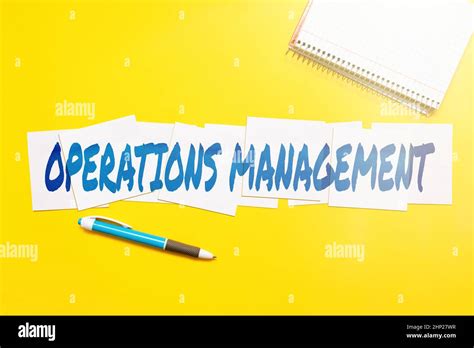 Conceptual Display Operations Management Word Written On Ensure Inputs