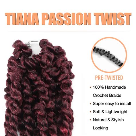 Tiana Passion Twist Hair 10 Inch 2 Packs Ombre India Ubuy