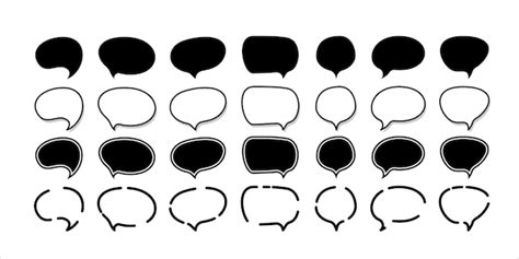 Premium Vector Set Of Different Speech Bubbles Illustration